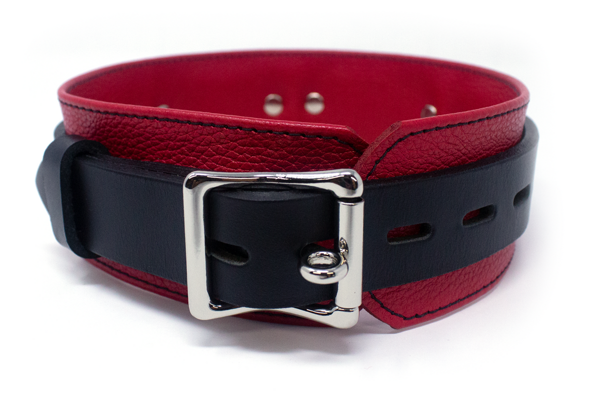 2" WIDE RED LEATHERBOY COLLAR – The Leather Boy