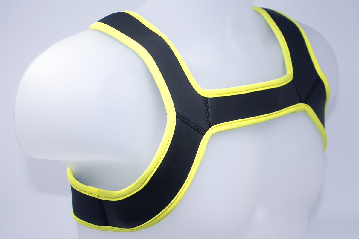 Neoprene Harness Yellow – The Leather Boy
